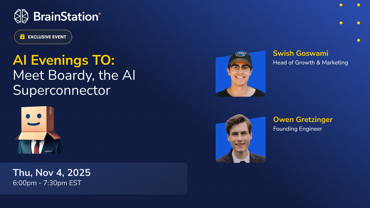 AI Evenings TO: Meet Boardy, the AI Superconnector | BrainStation®